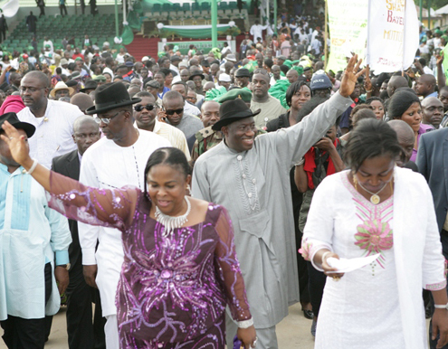Reception For President Jonathan In Otueke - P.M. News