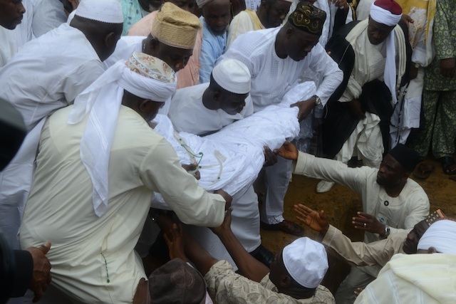 Tinubu’s Mother, Abibat Mogaji Buried – P.M. News