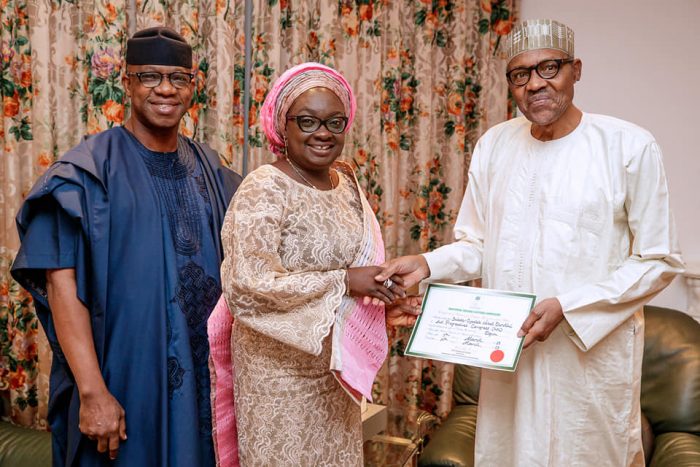 Photos Buhari Meets Ogun Governor Elect Dapo Abiodun In Aso Rock P