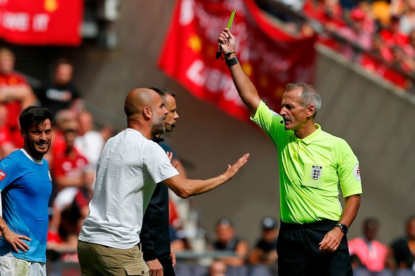 How Pep became first PL boss to be shown yellow card - P.M. News
