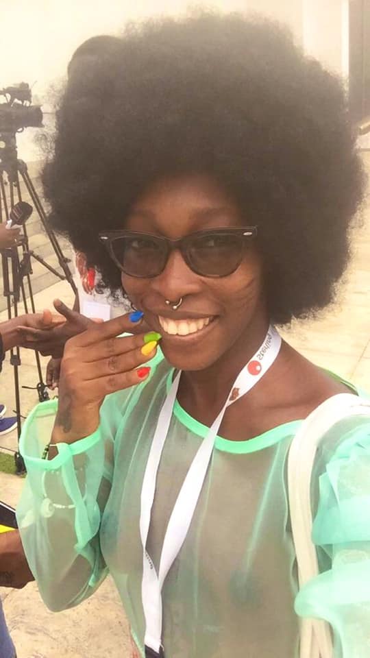 Model Adetutu teases in transparent blouse at Ake Festival(Photos) - P ...