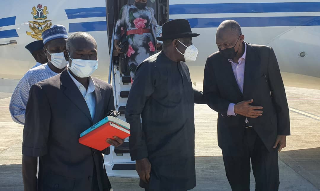Goodluck Jonathan hits Accra - P.M. News