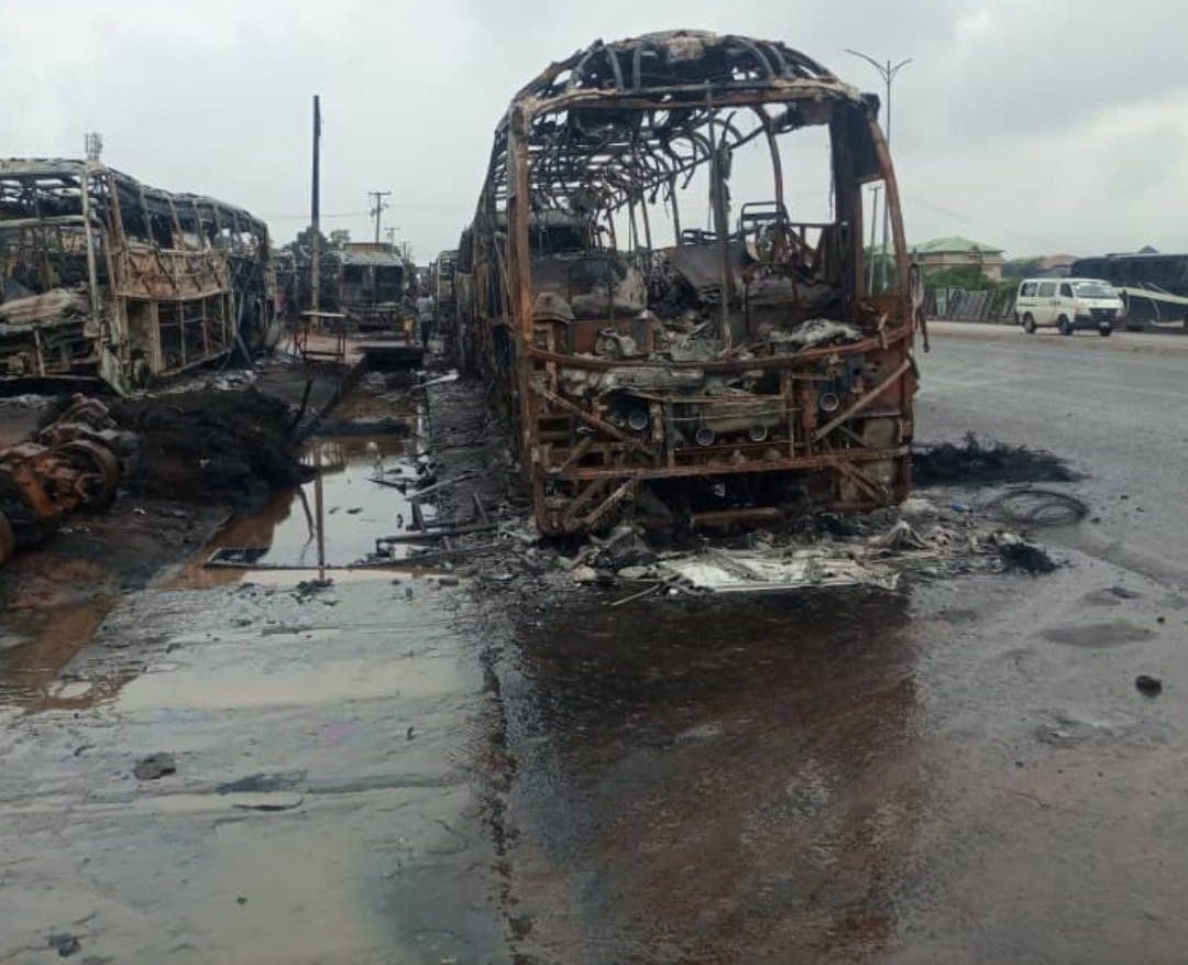 One dead, 13 luxury buses burnt in Onitsha inferno - P.M. News