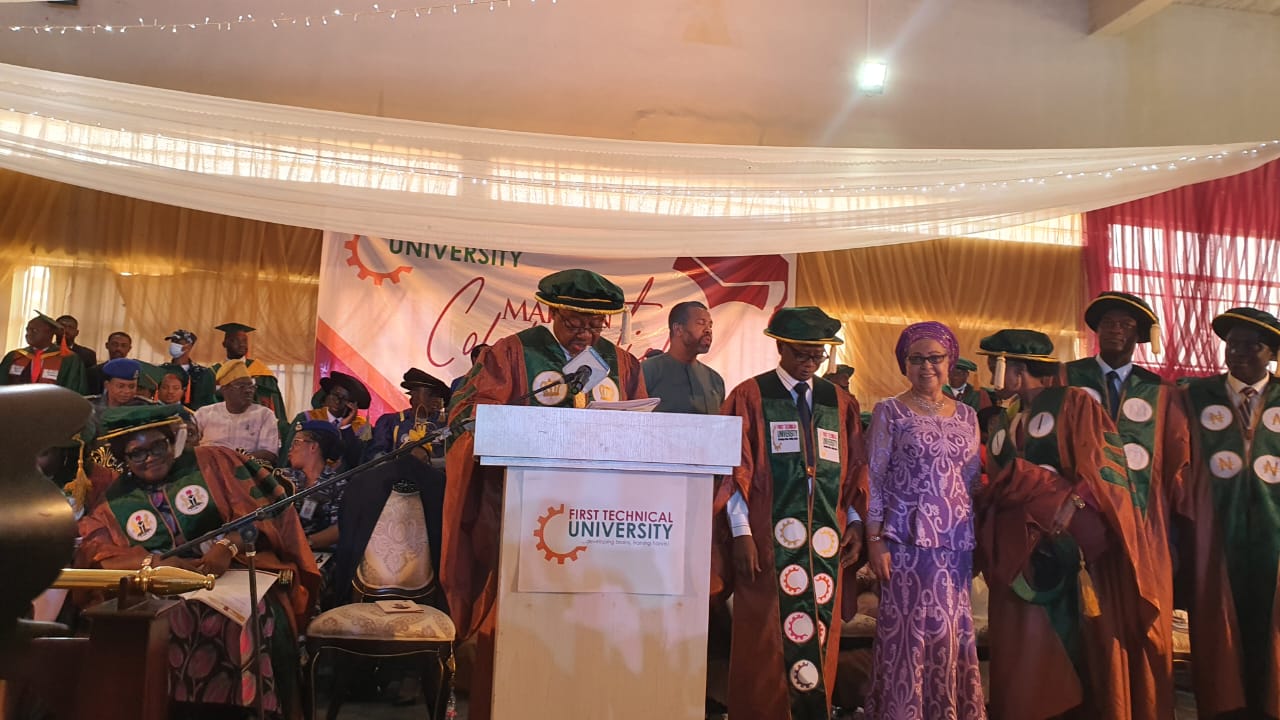 First Technical University Chancellor lists nuggets for success - P.M. News