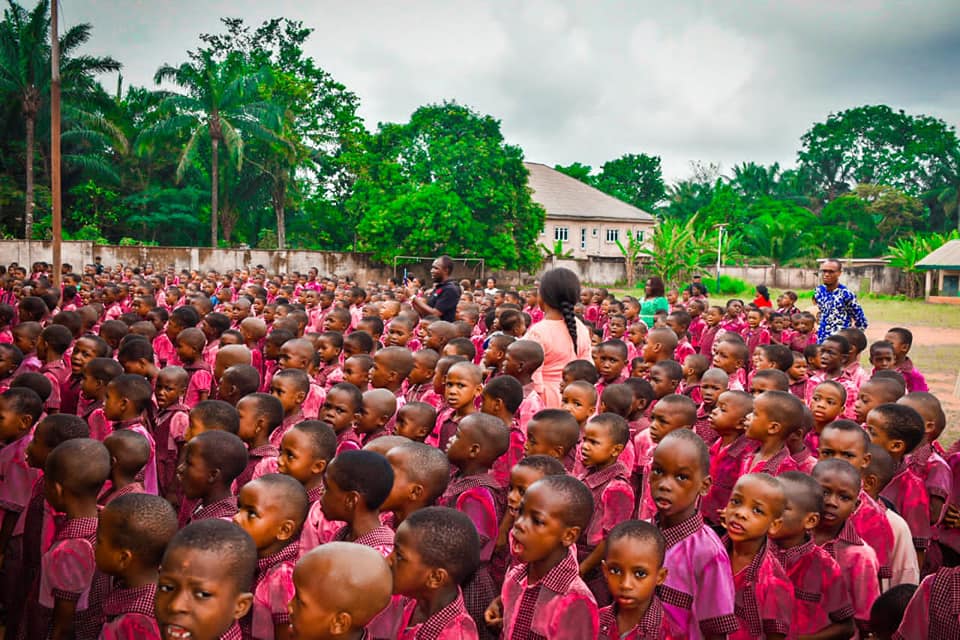 Moment Soludo, family visited primary school in Anambra (Photos) - P.M ...