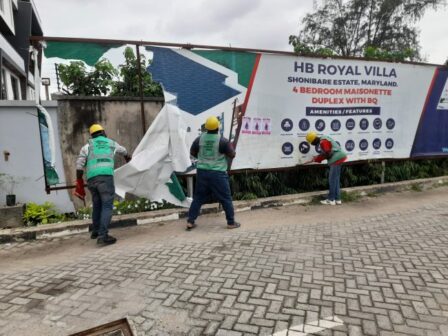 LASRERA clamps down on illegal signages in Lagos - P.M. News