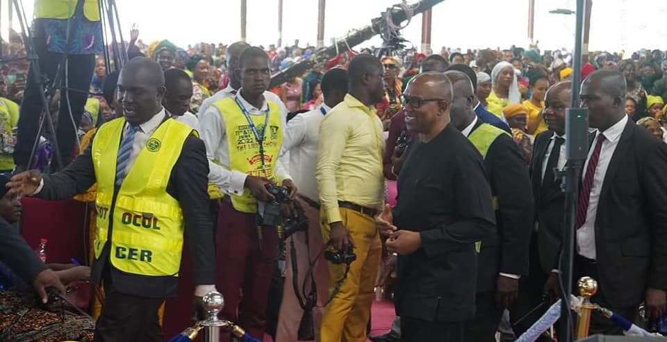 Peter Obi takes presidential campaign to The Lord Chosen crusade - P.M ...