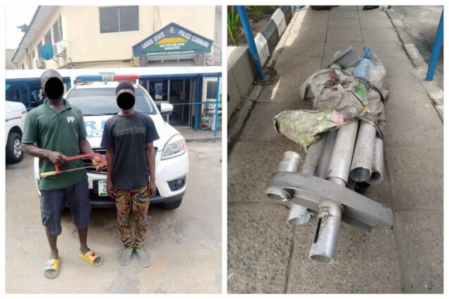 Crash barrier vandals Abdulrahim, Lawan nabbed in Lagos - P.M. News