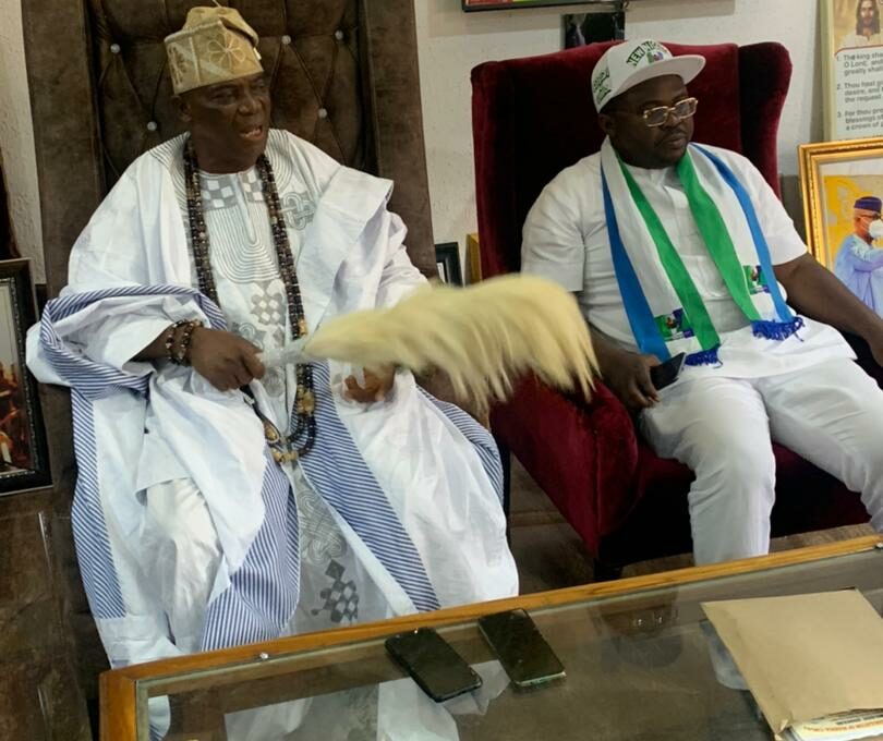 2023: Ajadi receives royal blessing from Oba Lawrence Adebajo - P.M. News
