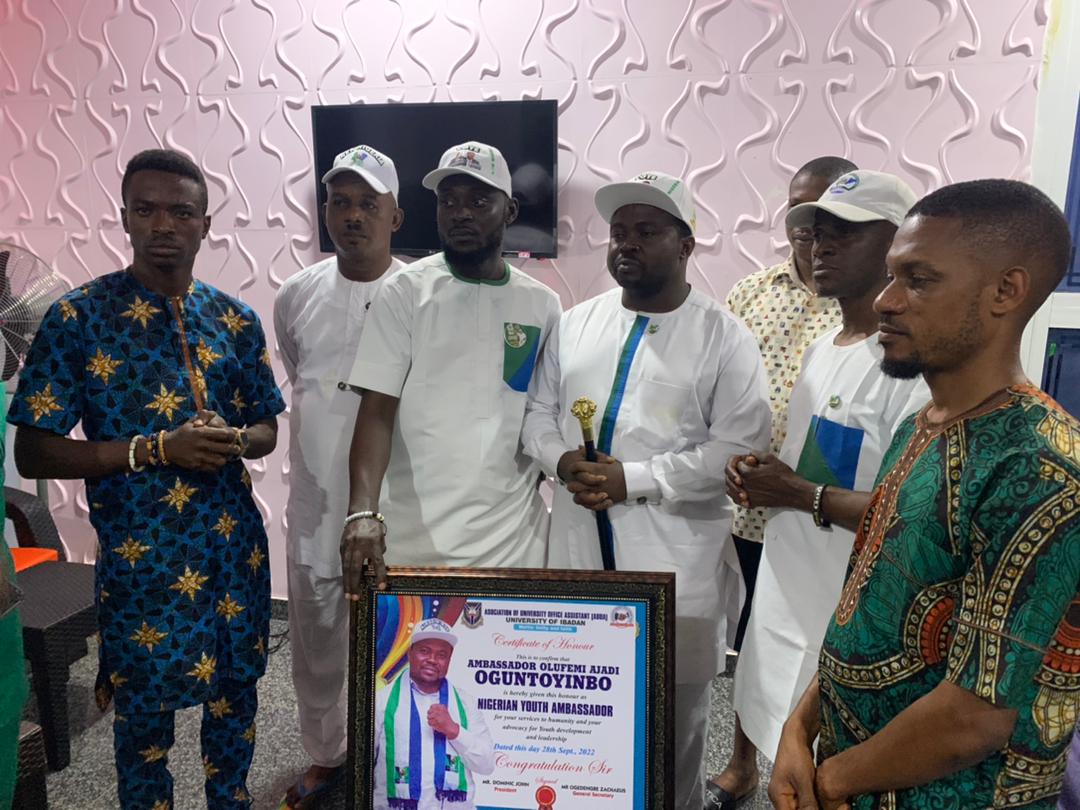 AUOA honours Olufemi Ajadi for humanitarian services – P.M. News