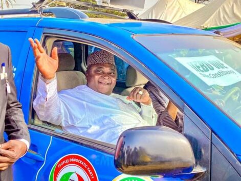 Adebutu unveils branded campaign vehicles in Ogun - P.M. News
