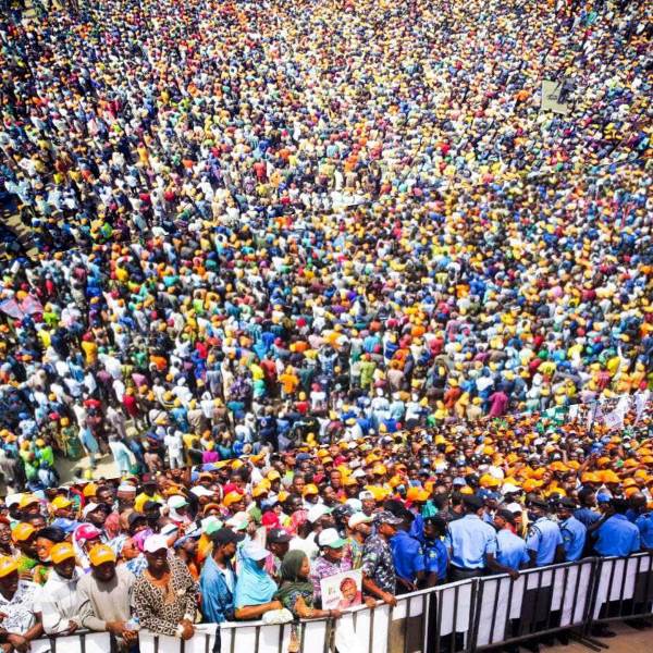 Massive crowd as Kwara stands still for Tinubu (Video, Photos) - P.M. News