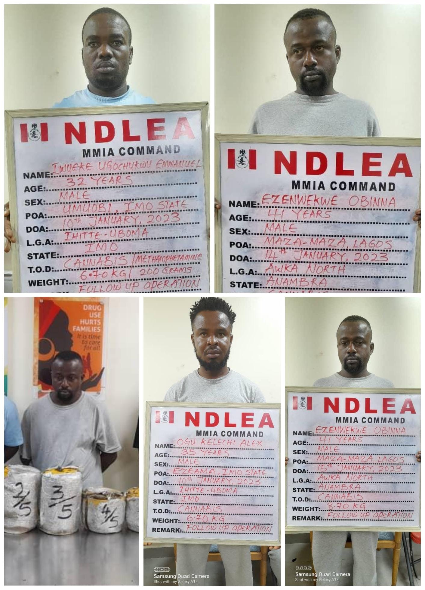 NDLEA busts trans-border cartel, arrests 5 kingpins in special ...