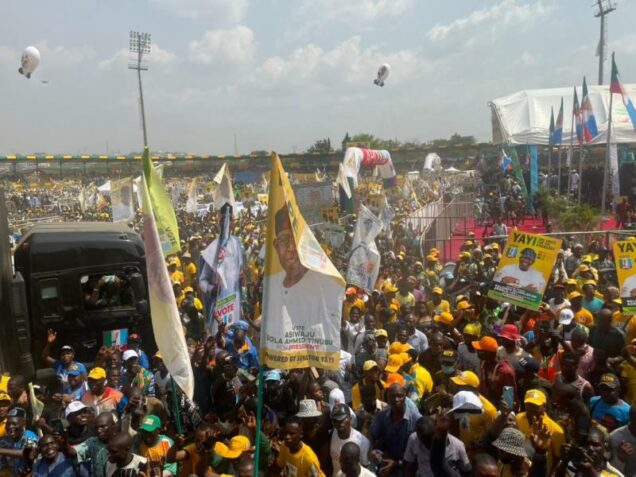 This is what happened today when Tinubu stormed Ogun for campaign ...