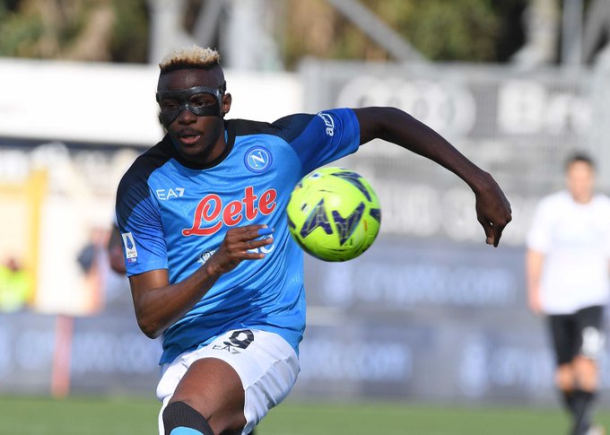 Red-hot Osimhen hits brace as Napoli thrash Spezia - P.M. News