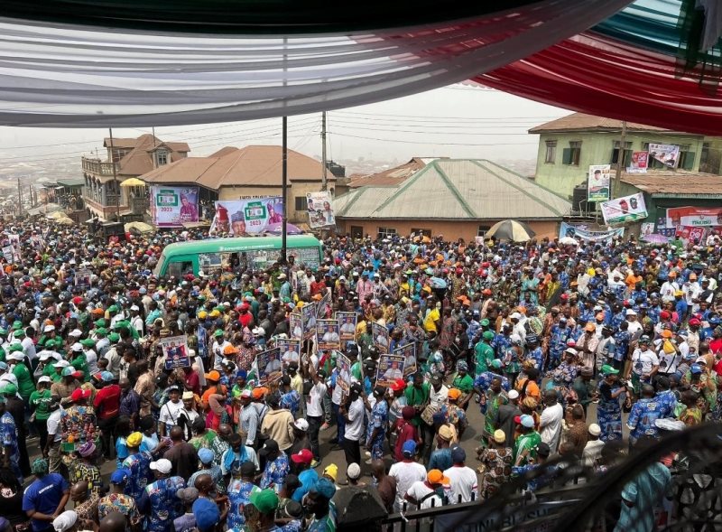 What happened to Tinubu's rally today in Ibadan (Photos, video) - P.M. News