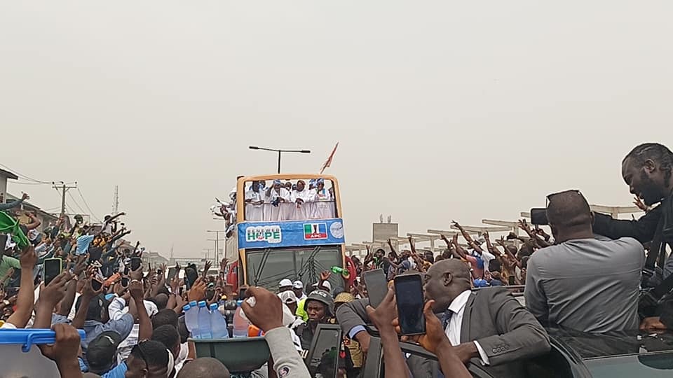 What transpired when Tinubu stormed Lagos today for presidential rally ...