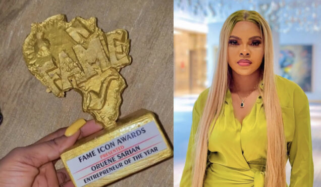 Nollywood actor Sarian Oruene wins Entrepreneur of the Year award - P.M ...