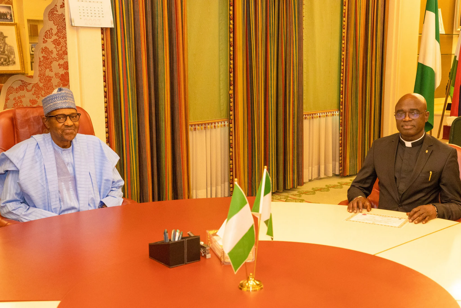 What Benue Gov-elect Hyacinth Alia said to Buhari - P.M. News