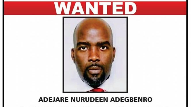 EFCC declares Adejare Nurudeen Adegbenro wanted - P.M. News