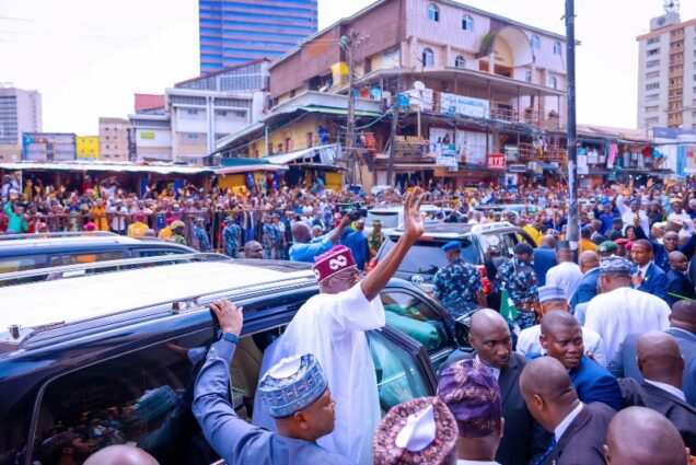 Moment Lagos Island stood still for Tinubu (Photos) - P.M. News