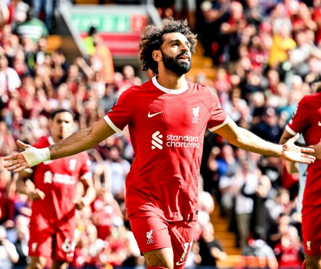Salah overtakes Steven Gerrard as 10-man Liverpool crush Bournemouth at ...