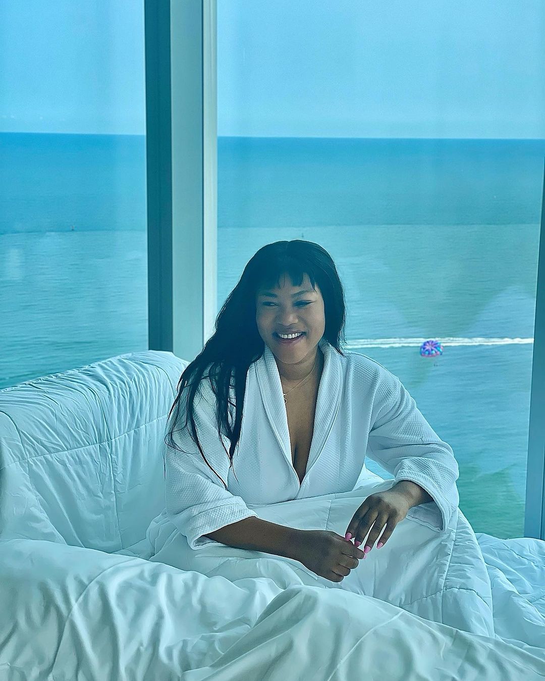 Reactions as actress Mercy Macjoe shares summer photos - P.M. News