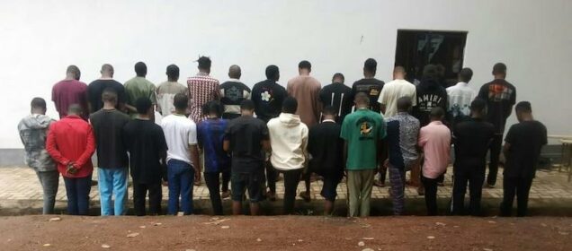28 Enugu-based Yahoo Yahoo boys arrested in sting operation - P.M. News