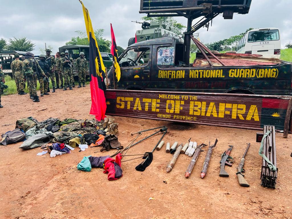 Nigerian troops kill IPOB combatants in Abia, Enugu; recover guns - P.M. News