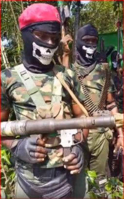 Simon Ekpa unveils deadly Biafran Liberation Army (Video, Photos) - P.M. News