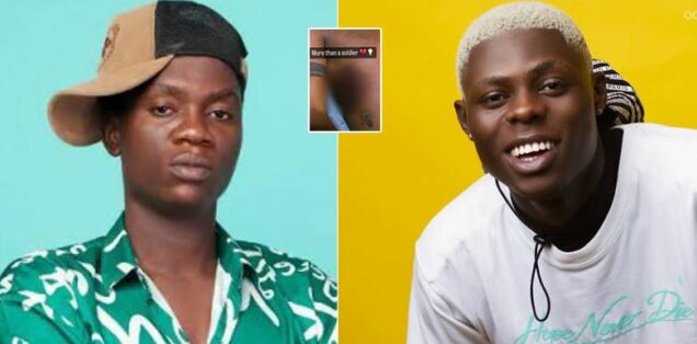 Content creator OGB Recent pays tribute to Mohbad with tattoo – P.M. News