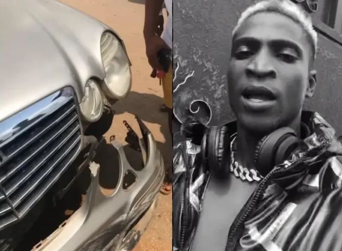 Portable's signee Abuga survives car crash shortly after Mercedes-Benz ...
