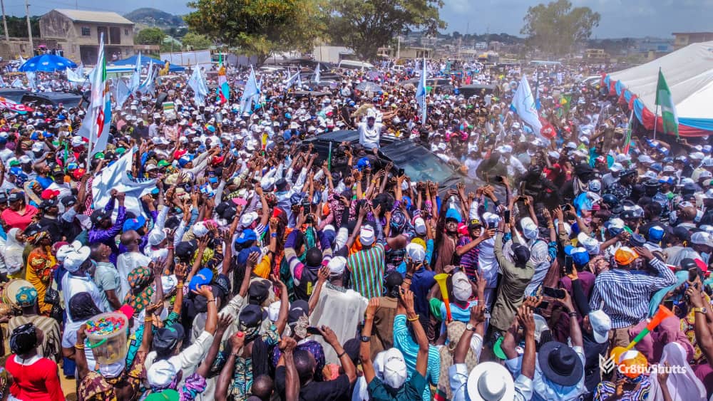 Massive crowd as APC's Ododo takes campaign to Kogi Central - P.M. News