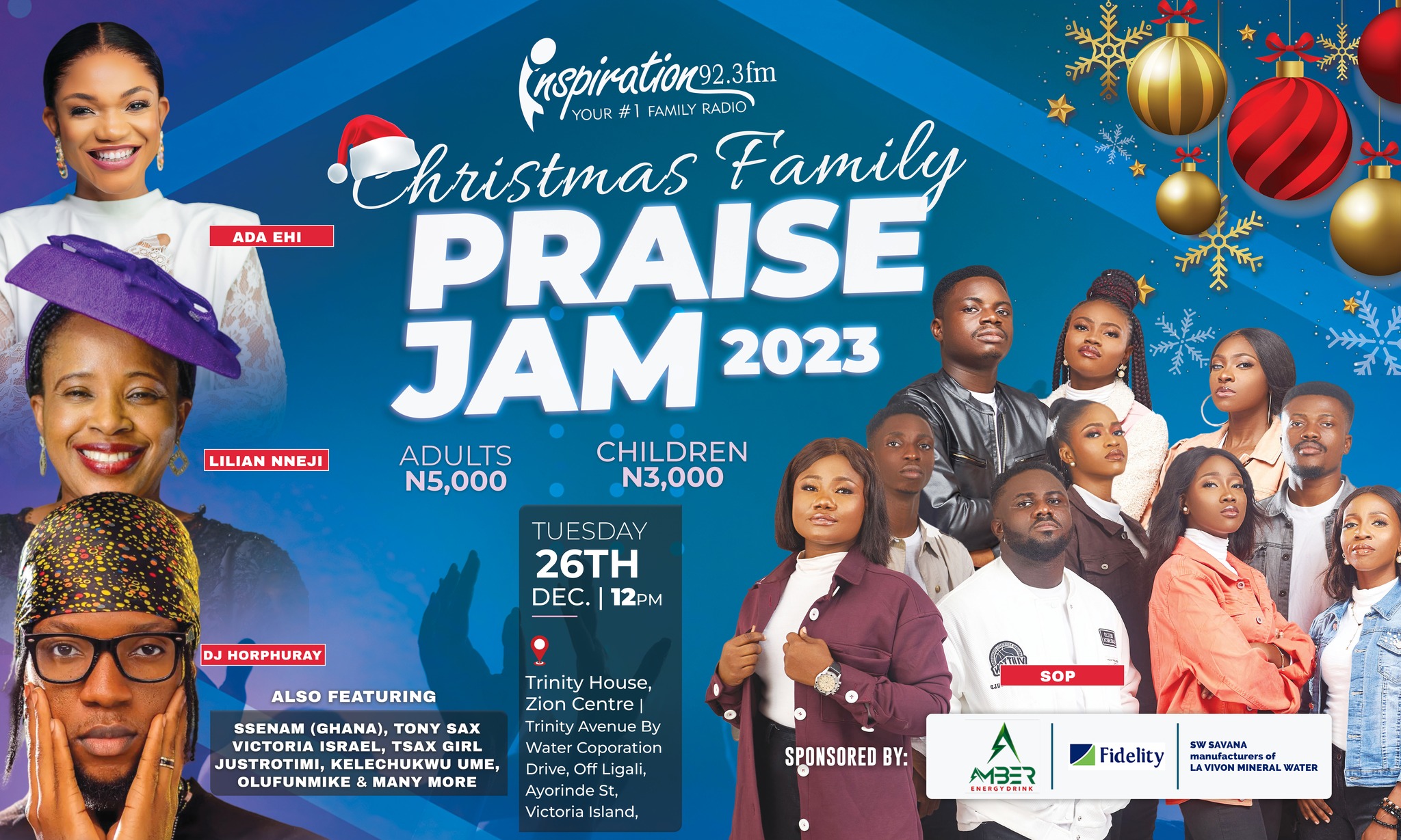 Inspiration 92.3 FM hosts Christmas family praise jam at Trinity house ...