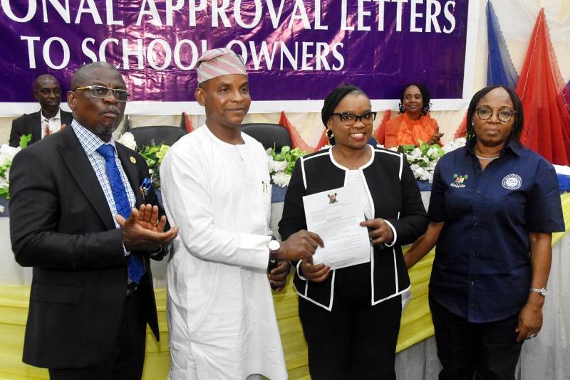 Lagos presents provisional approval letters to 199 new private school ...