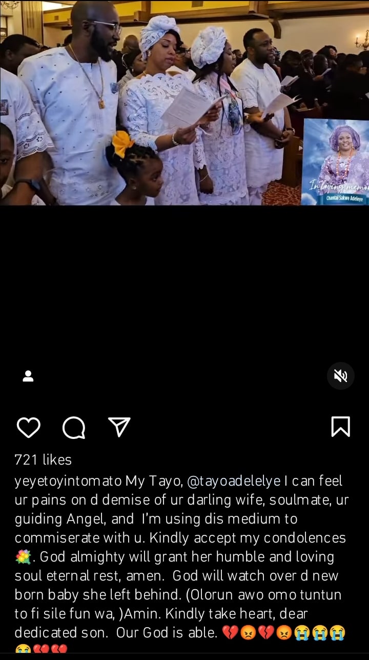 Actress Toyin Tomato consoles colleague Tayo Adeleye over loss of wife ...