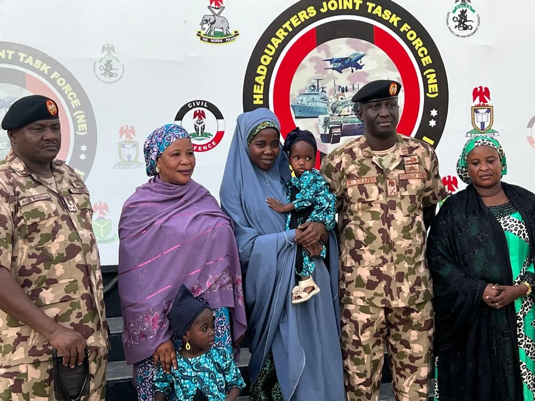 Army hands over rescued Chibok girl, three children to Borno govt - P.M. News