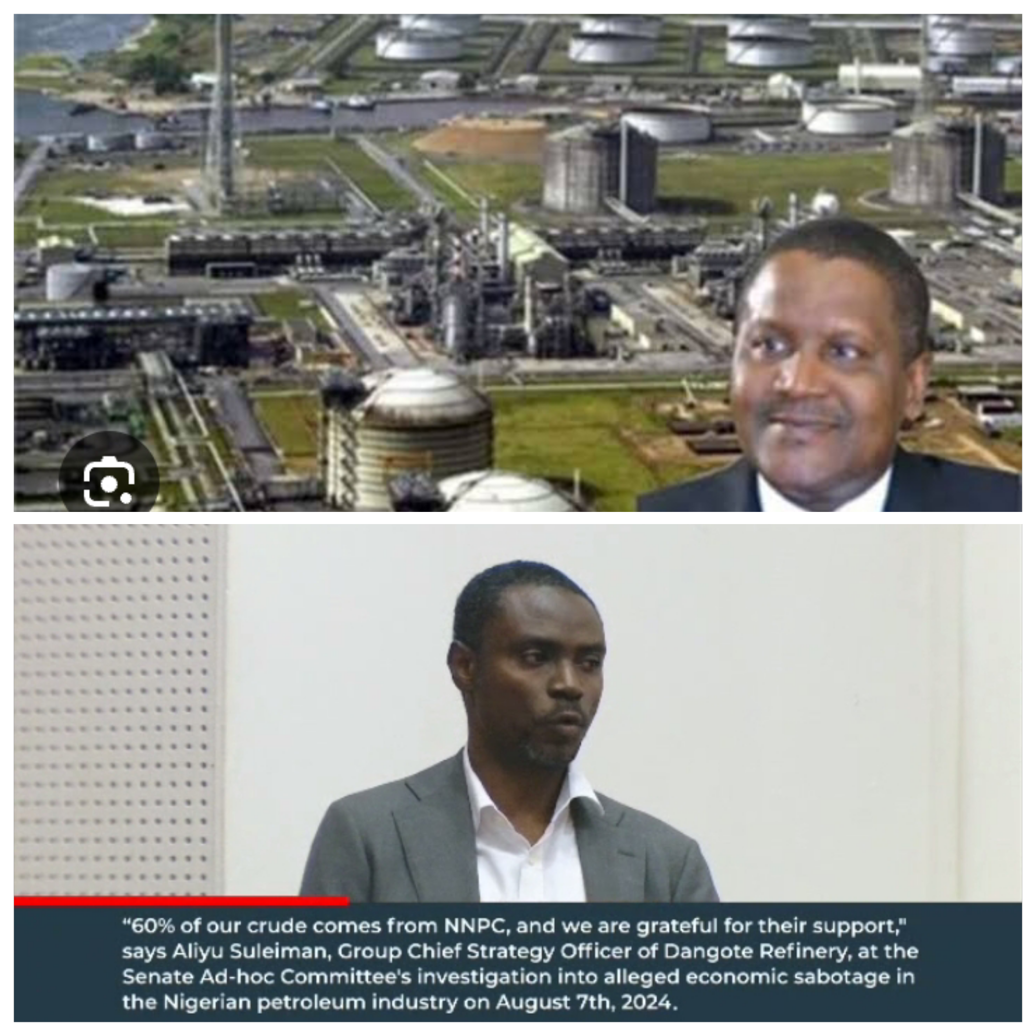 New Narrative as Dangote Admits NNPC Supplies 60% of Crude Needs - P.M. News