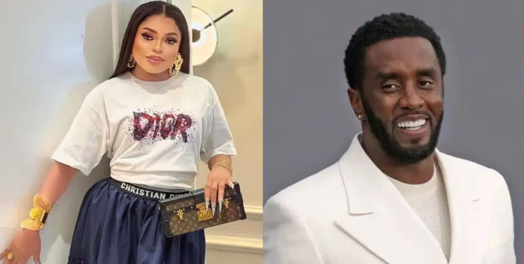 "Blood is thicker than water" - Bobrisky defends Diddy's children