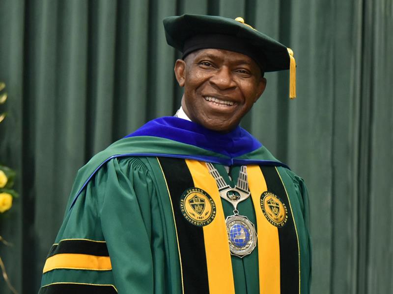 Nigeria's Peter Nwosu makes history as SUNY Oswego’s first immigrant ...