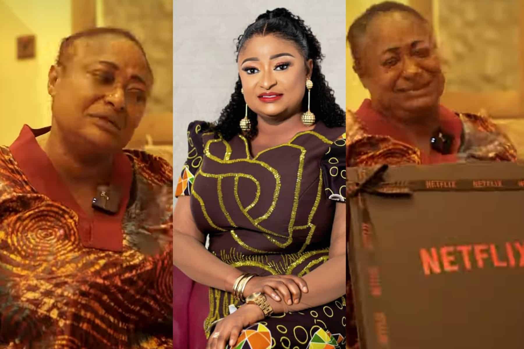 Ronke Oshodi Oke moved to tears by surprise gift from Netflix