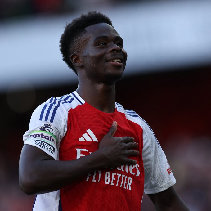 Saka stars as Arsenal roar back to crush Southampton - P.M. News