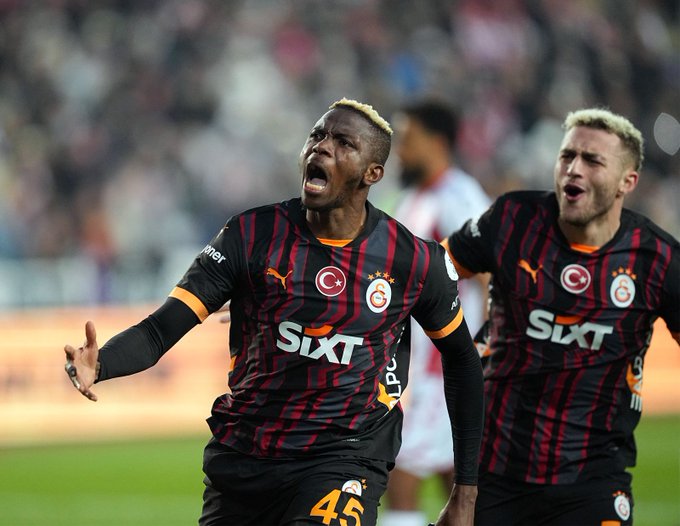 Osimhen hits goal number seven as 10-man Galatasaray outclass Sivasspor ...
