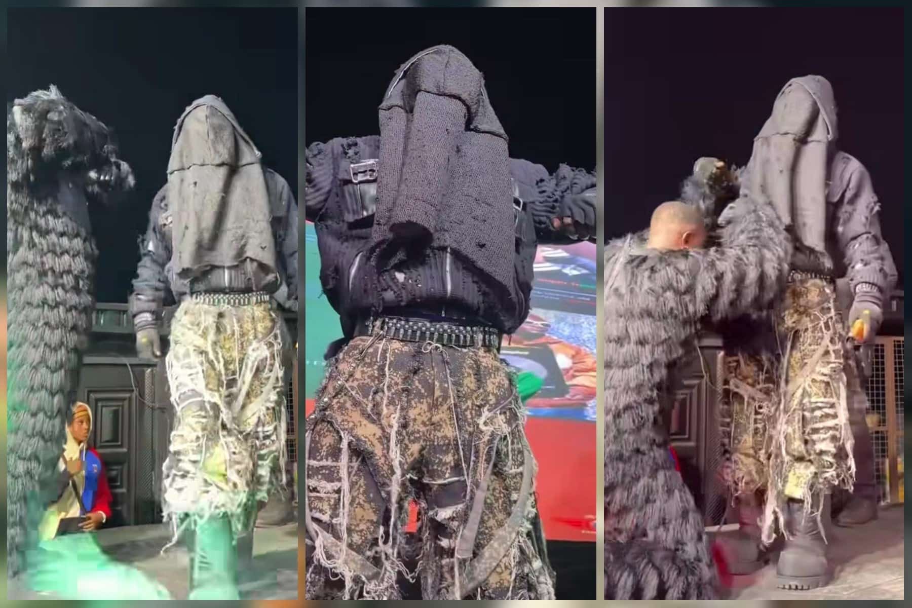 Portable's masked entrance stirs frenzy at Lagos concert