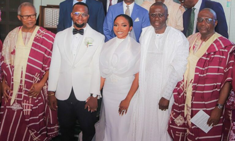 Glitz, glamour, as Onanuga’s daughter Tobiloba weds Ayodele in star-studded affair (Photos) - P ...