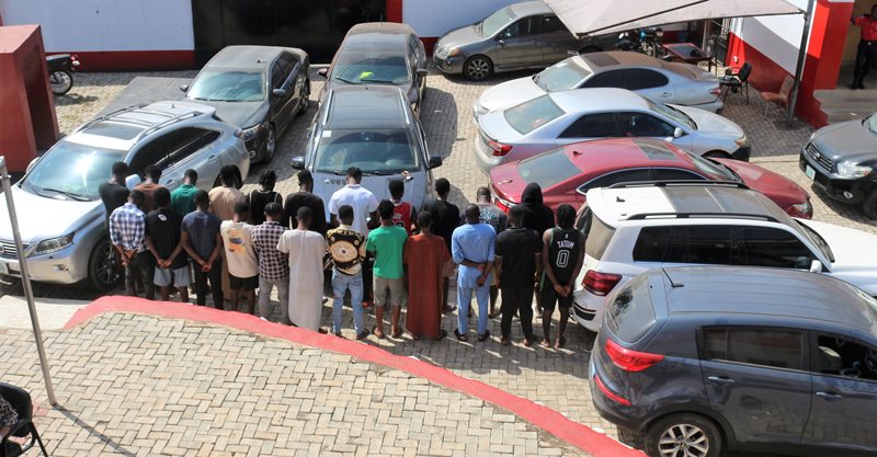 Luxury cars, gadgets seized as EFCC busts 23 suspects in Ibadan - P.M. News