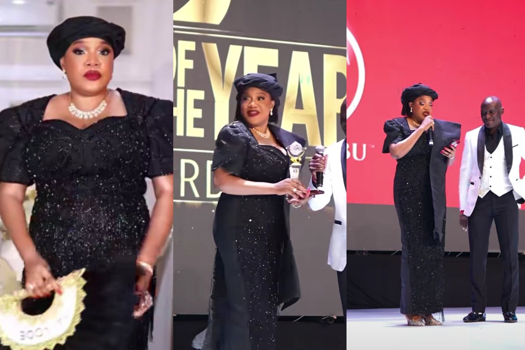Toyin Abraham wins Trailblazer Award at Silverbird event