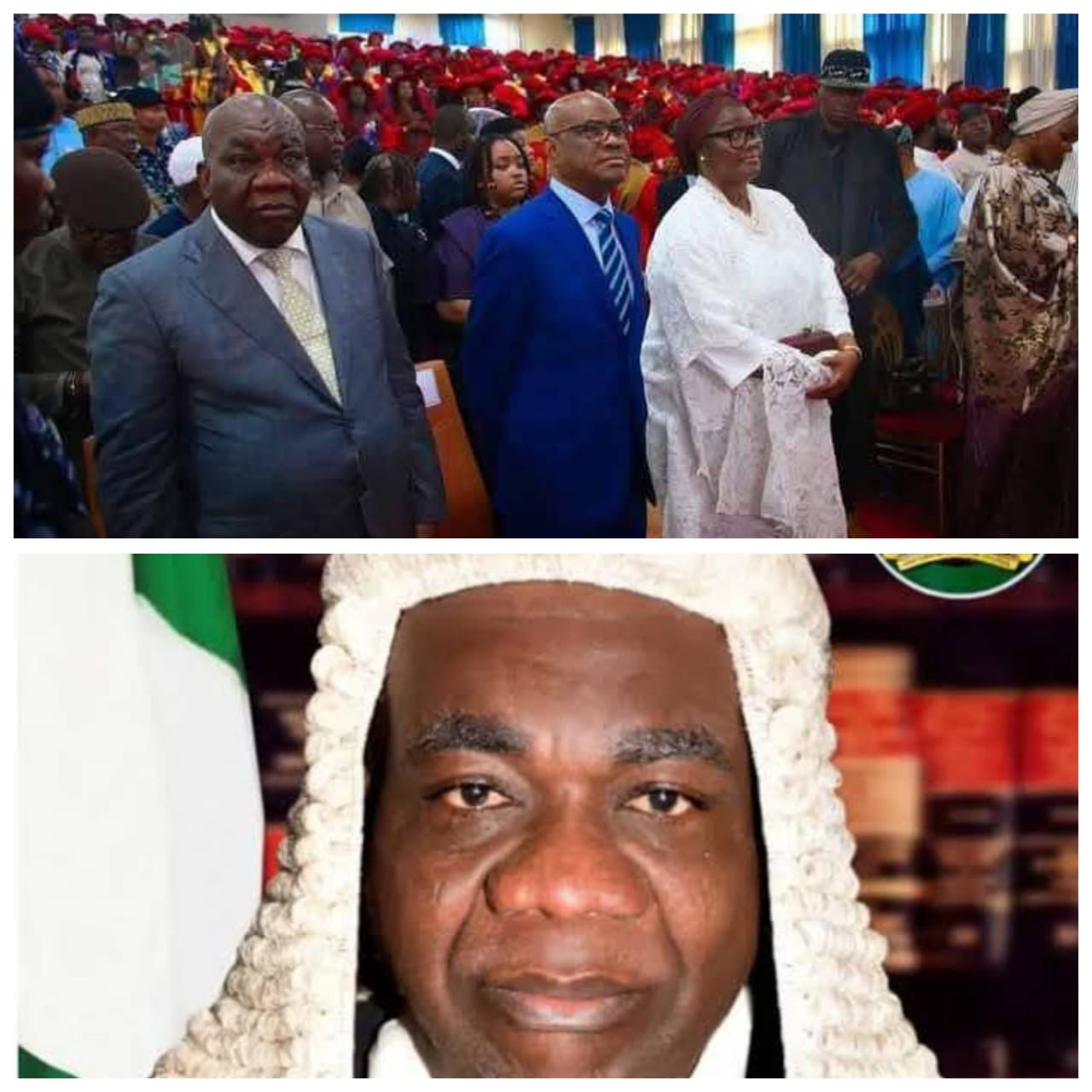 Supreme Court reacts to photo of Justice Agim with Wike after ruling ...