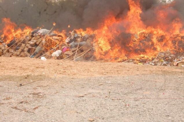 NDLEA sets ablaze record 1.6M Kg of illegal drugs - P.M. News