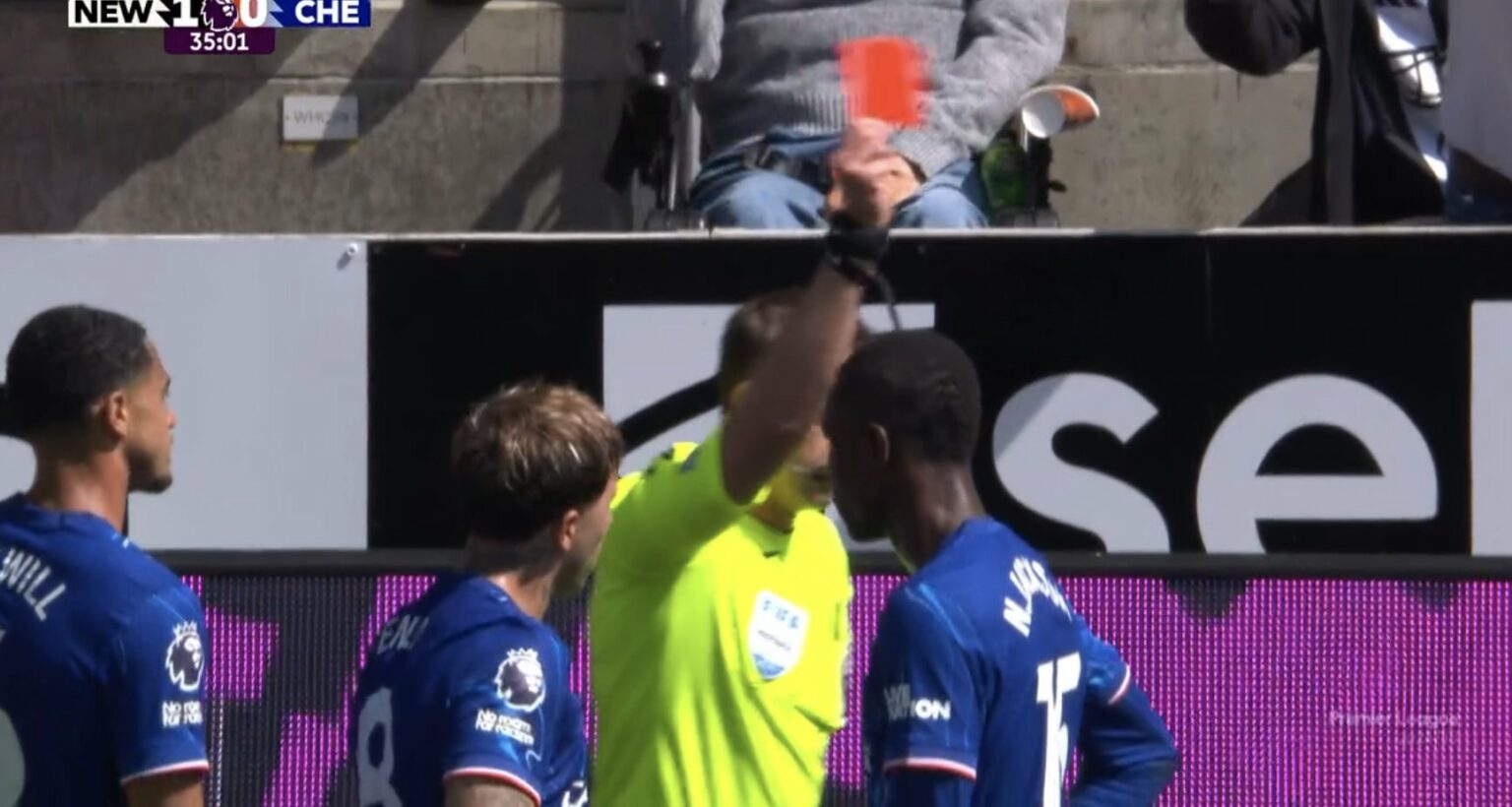 Chelsea fans fume as Nicholas Jackson gets red card; demand signing of ...